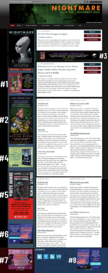 Advertising - Nightmare Magazine